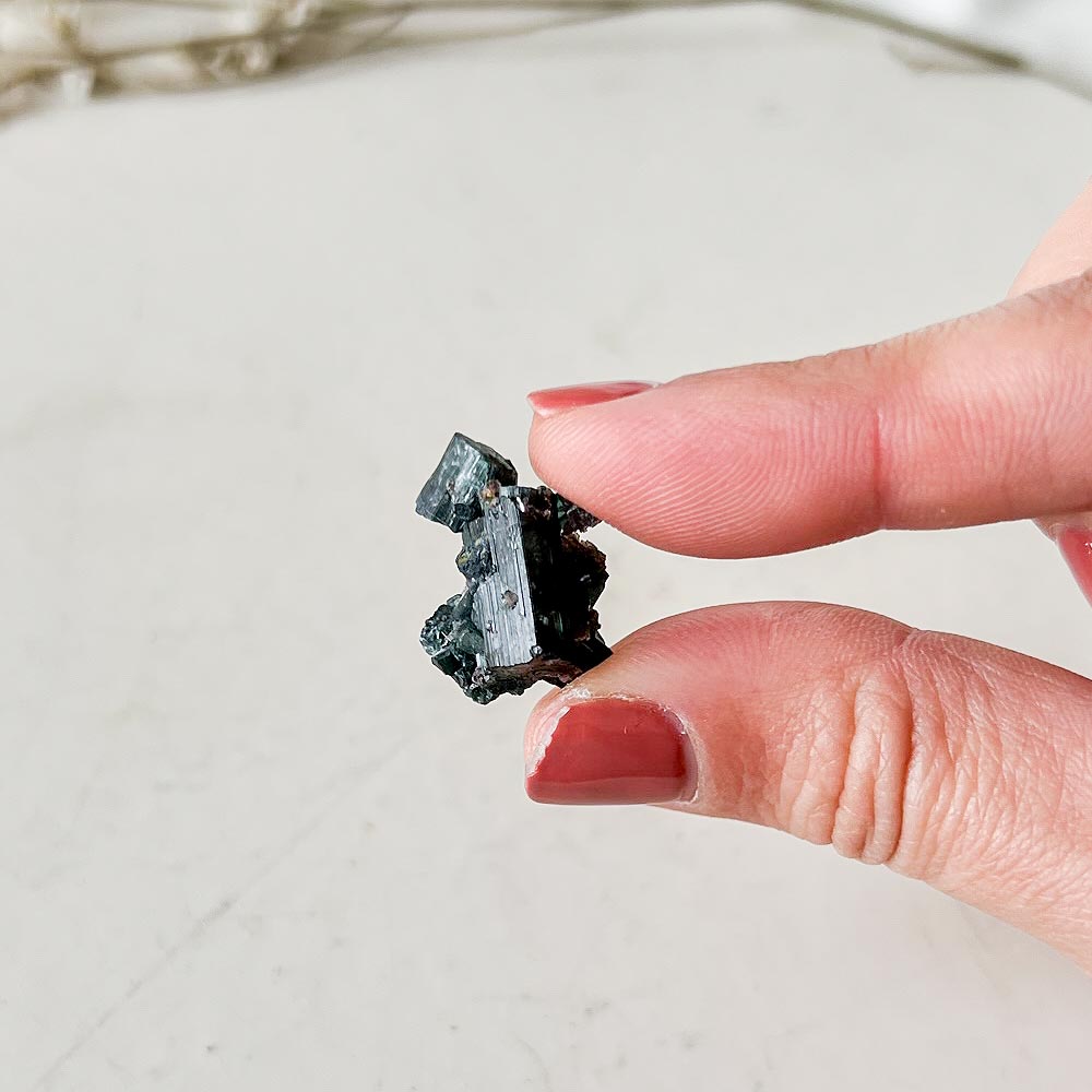 Turmalina Azul com lepidolite - Variedade muito rara de turmalina - N1